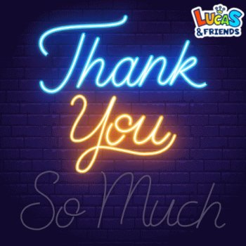 Download Thank You Neon Sign Gratitude Colorful Digital Art Gif