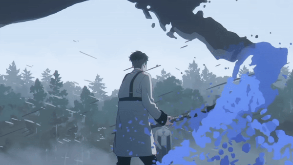 Anime GIF: Frieren's Epic Battle in Beyond Journey's End