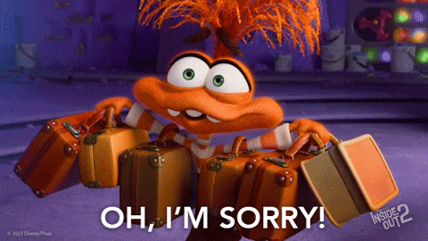 Inside Out 2: Anxiety Apologizes (GIF)
