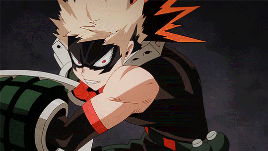 Katsuki Bakugou in Action: Animated Gif from My Hero Academia