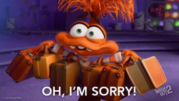 Inside Out 2: Anxiety Apologizes (GIF)