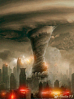 Whirling Fury: A Tornado in Motion