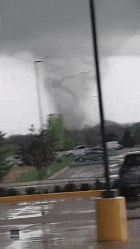 Tornado in Nature: An Animated Gif of Nature's Fury