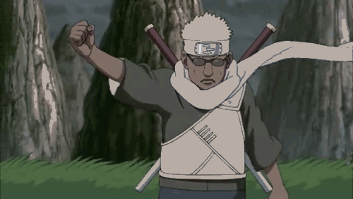 Killer Bee's Epic Moves: A Dynamic Naruto Animated Gif