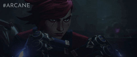 VI in Arcane: Action-Packed Animated GIF Moments