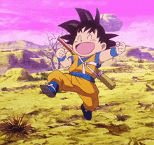 Goku's Joyful Adventure in Dragon Ball DAIMA - Animated Gif