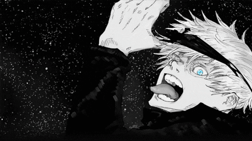 Satoru Gojo in Action: Animated Jujutsu Kaisen GIF