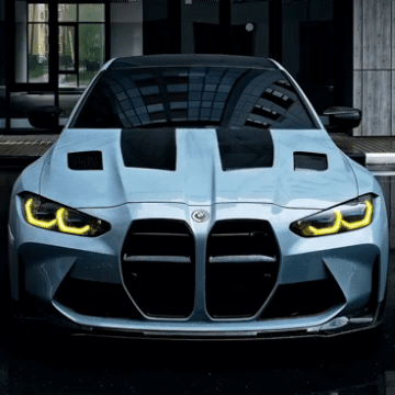 BMW M4 — Animated Amber Eyes