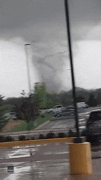 Tornado in Nature: An Animated Gif of Nature's Fury