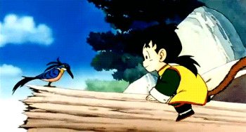Gohan's Adventure: A Charming Animated Gif Moment