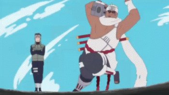Killer Bee and Yamato in Action – Naruto Animated GIF - Gif Abyss