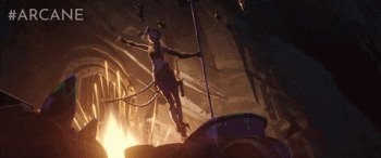 Dynamic Moments with Jinx: Arcane Animated GIF Highlights