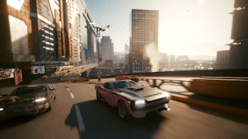 Dynamic Driving in Cyberpunk 2077: An Animated Experience