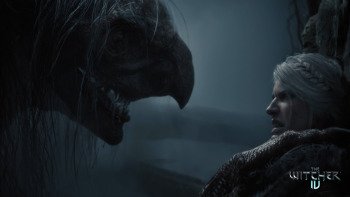 Ciri Faces Off with Monster in The Witcher 3 Animated GIF