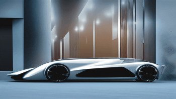 Animated Futuristic Car Concept GIF