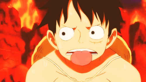 Monkey D. Luffy — Fiery One Piece GIF