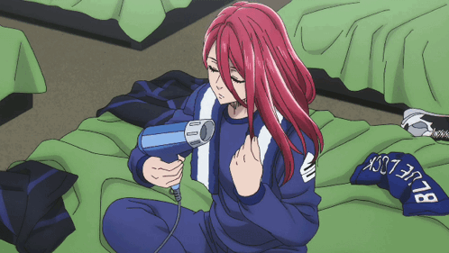 Blue Lock — Hyoma Chigiri: Red-Haired Moment (GIF)