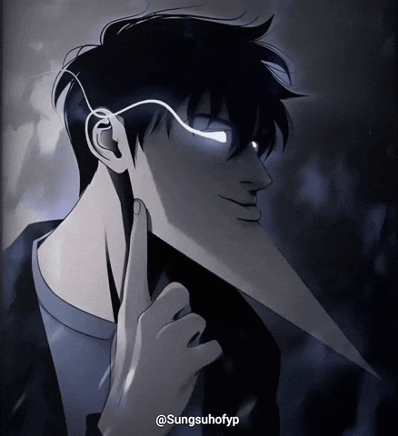 Download Anime Solo Leveling Sung Jin-Woo Mewing Meme Gif