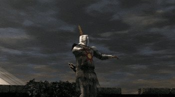 Solaire of Astora — Sunlight Salute (Dark Souls GIF) - Gif Abyss