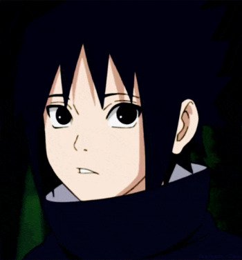 Sasuke Stare (Naruto GIF) | Midnight Uchiha | Young Sasuke — Silent GIF ...