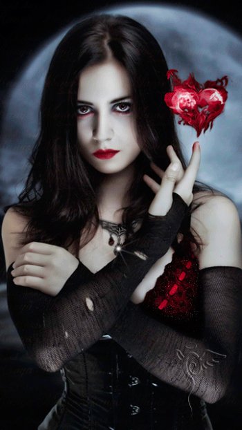 Dark Enchantment: Gothic Heartbeat Under the Moonlight