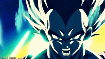 Vegeta Unleashed: Legendary Super Saiyan Power in Dragon Ball Z Anime GIF