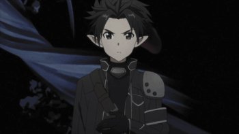 Kirito in Action - Sword Art Online Anime GIF