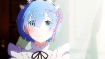 Rem's Gentle Gaze: Blue-Haired Heroine from Re:Zero