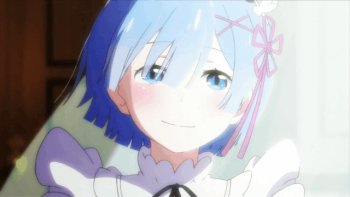 Rem's Gentle Smile - Re:Zero GIF - Gif Abyss