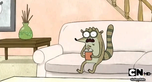 Rigby Hamboning Gif