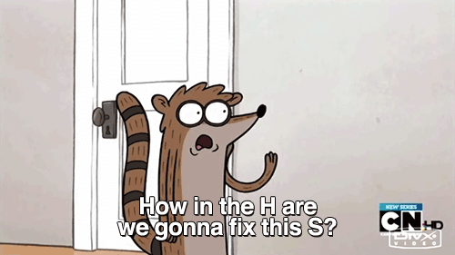 Rigby Hamboning Gif