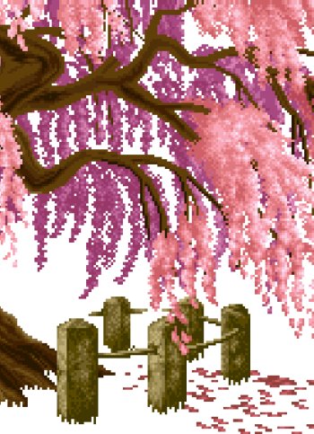 Download Artistic Pixel Art Cherry Blossom Tree Nature Gif