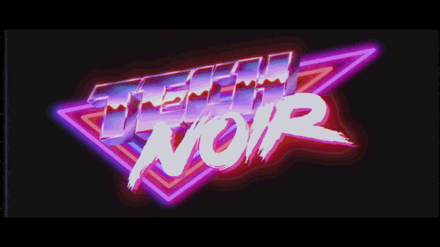 Download Music Retrowave Retro Neon Typography Gif