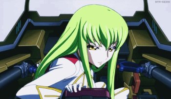 Download C.C. (Code Geass) Anime Code Geass Cockpit Green Hair Gif