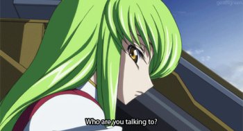 Download C.C. (Code Geass) Anime Code Geass Green Hair Dialogue Gif