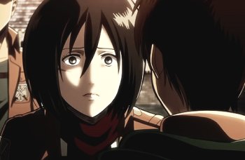 Mikasa's Silent Confrontation — Emotional Moment (Attack on Titan GIF ...