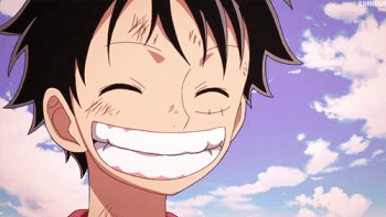 Download Monkey D. Luffy Anime One Piece Smiling Smiling Anime Gif