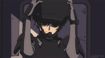 Download Suzaku Kururugi Anime Code Geass Helmet Armor Gif