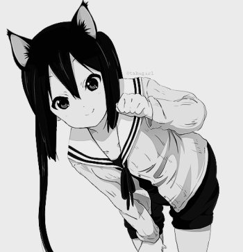 Azusa Nakano — K-ON! Neko Ears Animated Manga GIF - Gif Abyss