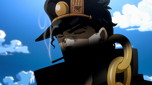 Download Anime Jojo's Bizarre Adventure Jotaro Kujo Gif