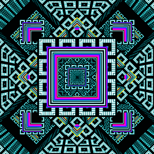 Hypnotic Psychedelic Maze: Animated Art in Motion