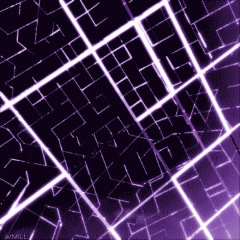 Download Abstract Lines Geometry Neon Pattern Gif
