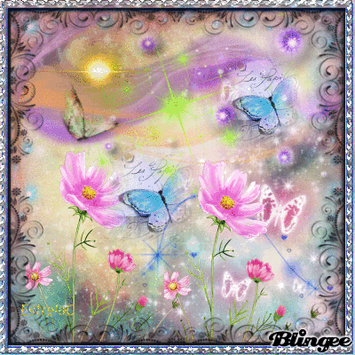 Butterflies & Flowers - Gif Abyss