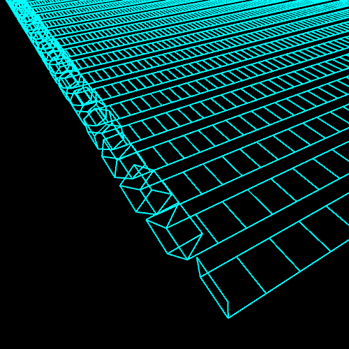 Download Abstract Shapes 3D Wireframe Geometry Gif