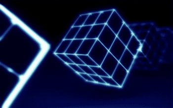 Download Abstract Cube 3D Blue Abstract Blue Gif