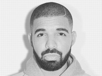 Download Music Drake Hip Hop Rapper Black & White Gif