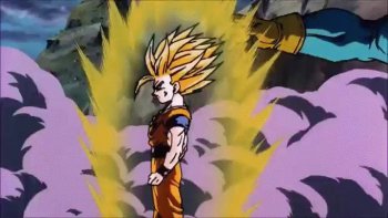 Gohan Super Saiyan Transformation - Dragon Ball Animated GIF