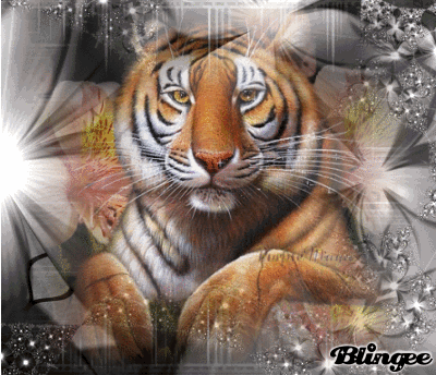 Download Glitter Animal Tiger Gif