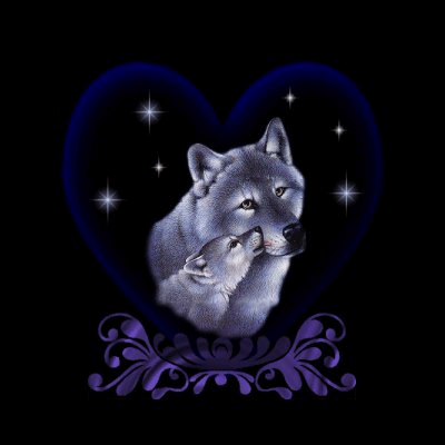 Download Glitter Animal Wolf Gif