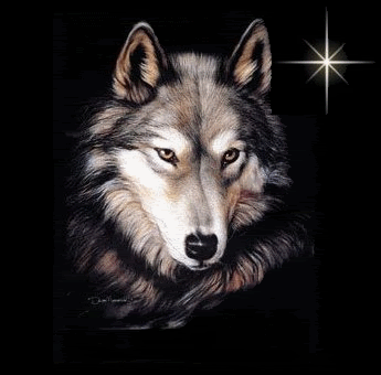 Download Glitter Animal Wolf Gif